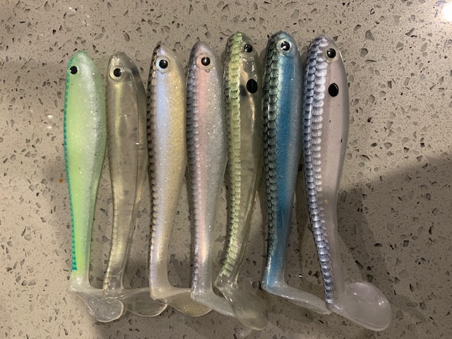 SHADS 5 INCH PADDLE TAILS WILD HERRING SHAD